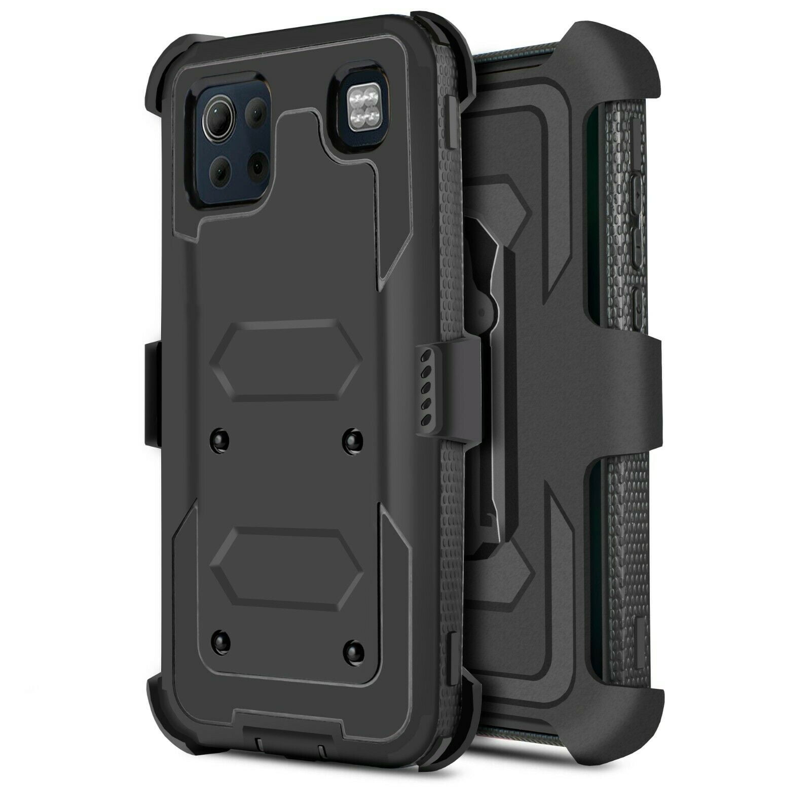 for LG K92 Heavy Duty Phone Case Dual Layer Full-Body Rugged Clear Back ...