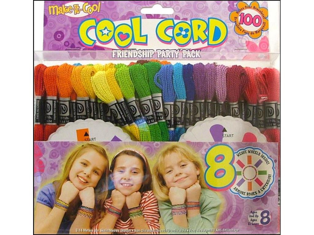 Janlynn Cool Cord Party Pk Friendship Braclt 105pc - Walmart.com