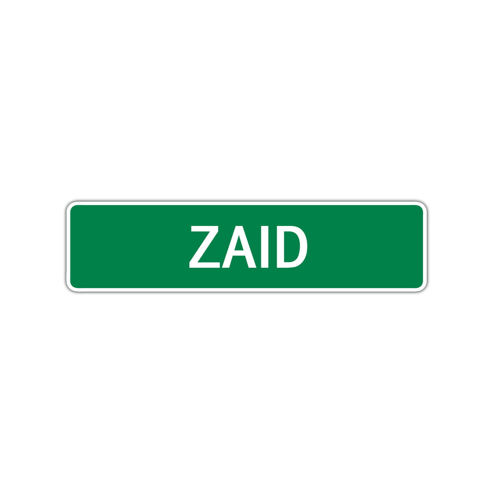 Zaid Boys Children Name Letter Printed Plaque Decoration Novelty Label ...