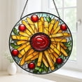 French Fries Inspired Stained Glass Suncatcher – Cafe Window Decor ...