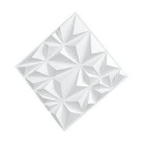 KFFKFF 3D Wall Panels Diamond Design Tiles TD074 11.81 x 11.81 in PVC ...
