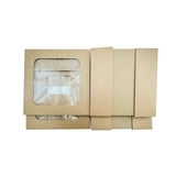 Way To Celebrate Kraft Cake Boxes with Windows, 12" x 12" x 4", 2 Count ...