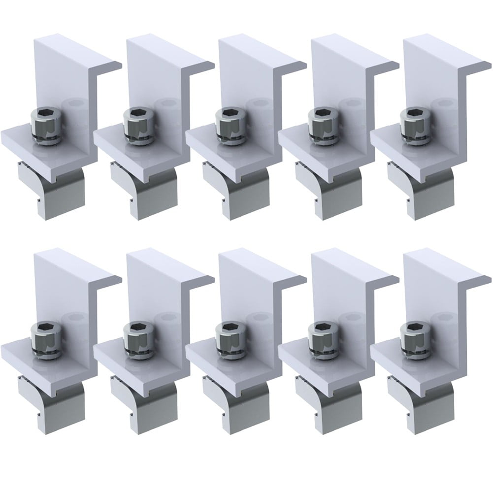 FANJIE Solar End Middle Clamp 35mm Module Height Solar Photovoltaic ...