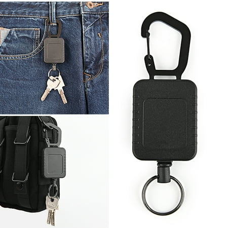 Clairlio Wire Rope Outdoor Key Ring Camping Telescopic Return ...