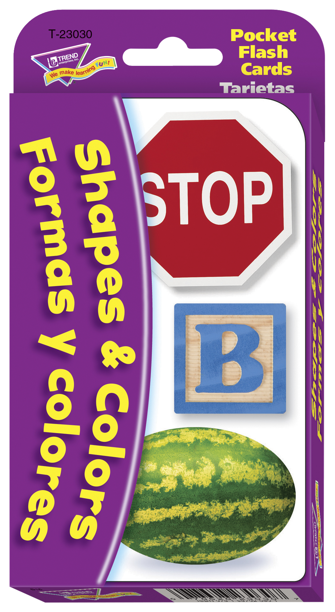 Trend Enterprises Bilingual Colors & Shapes Flash Cards, Set of 56 ...