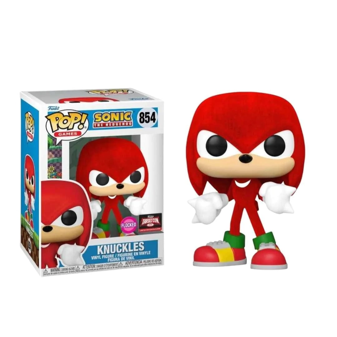Funko Pop! Knuckles Sonic 854 Flocked Sticker De Target | Walmart en línea