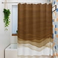 Brown Gradient Shower Curtains for Bathroom, Watercolor Abstract Brown ...