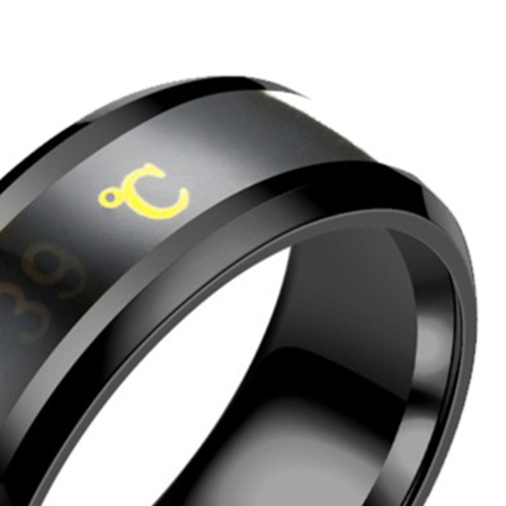Ring for Lovers Smart Temperature Ring Display Ring Men and Women Gift ...