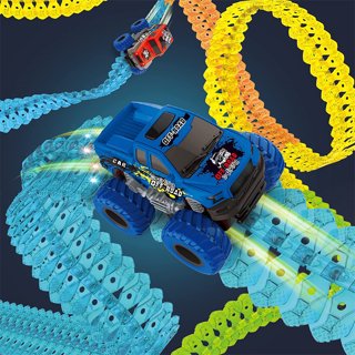 Magical Twisting Beding Flexible Glow In The Dark Race Track Set ...