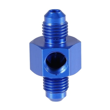 Blue AN4 Male to An4 Male Flare Union Coupler Aluminum Alloy Fitting ...