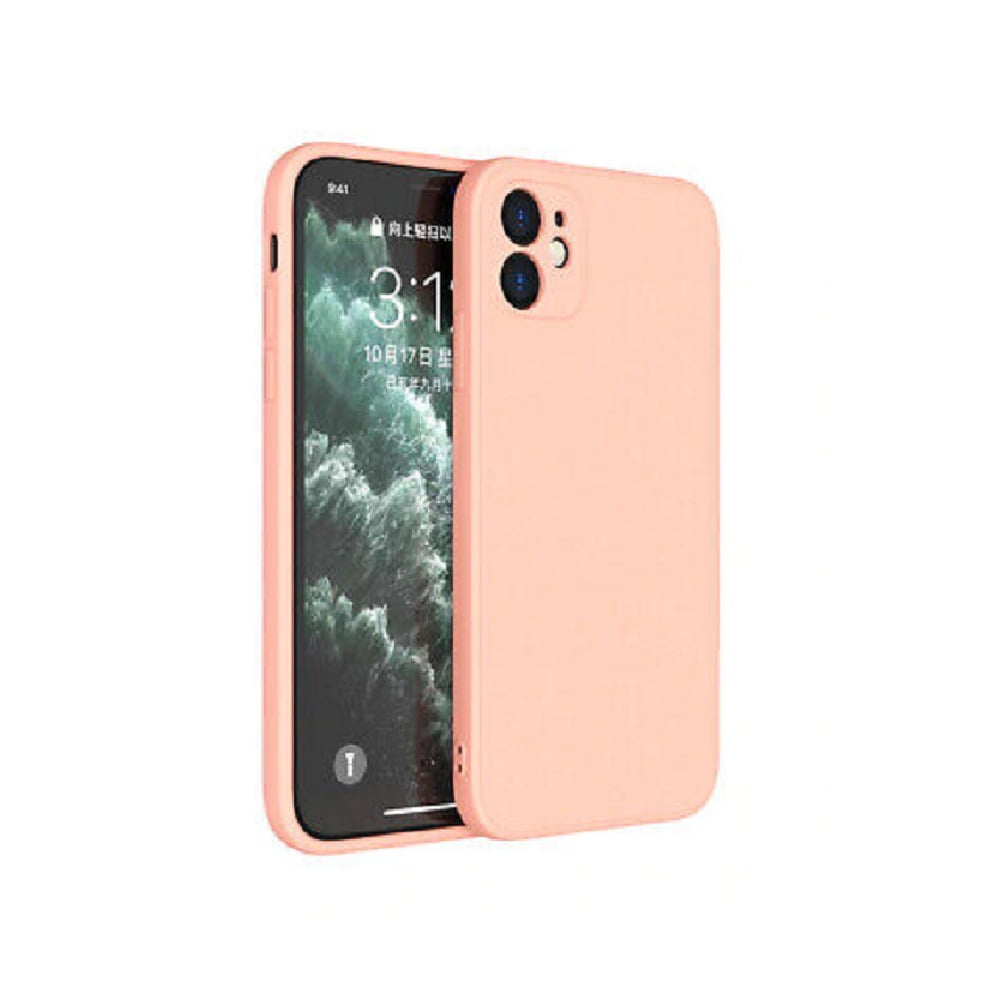 Sand Pink Color Silicone Case Camera Lens Cover For iPhone 8 Plus ...