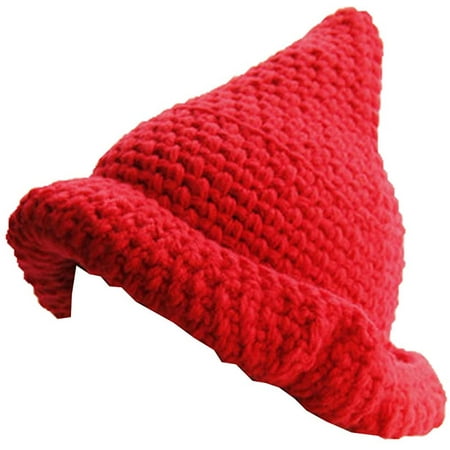 Trendy XU Creative Women Pointy Hat Knitted Cap Warm Cone Witch Hat ...