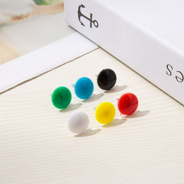 Tutuviw Vinyl-Coated Thumbtacks for Cork Board, Flat Thumb Tacks for ...