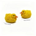 2Pcs Floating Yellow Duck Ornaments, Realistic Resin Duck Decor ...