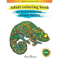 Animal Coloring Book For Adults: Stress relieving animals coloring book ...