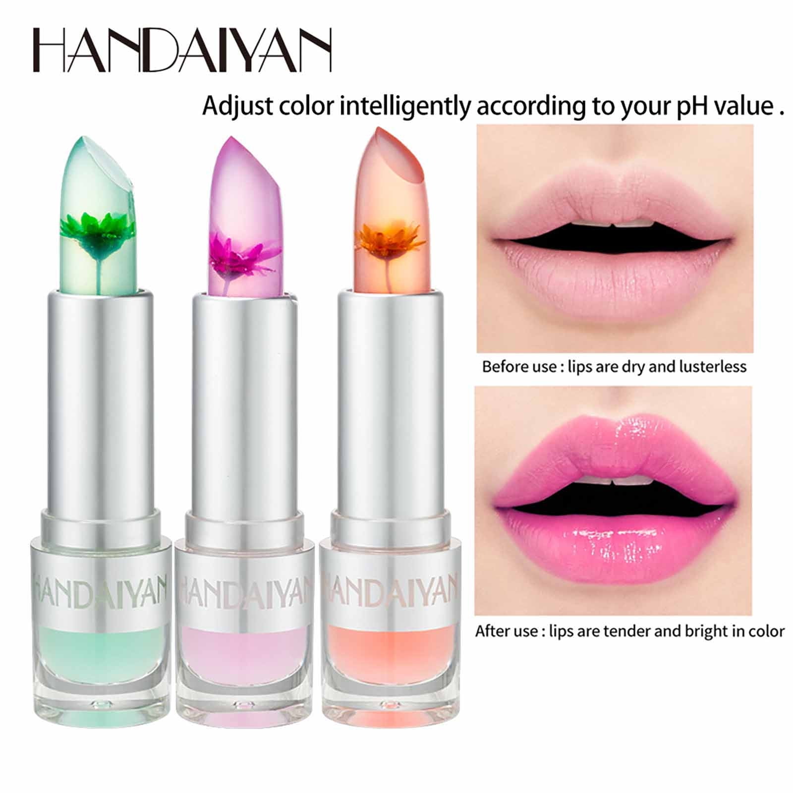 VBVC Gold Leaf Flower Moisturizing And Not Easy To Fade Color Lipstick ...