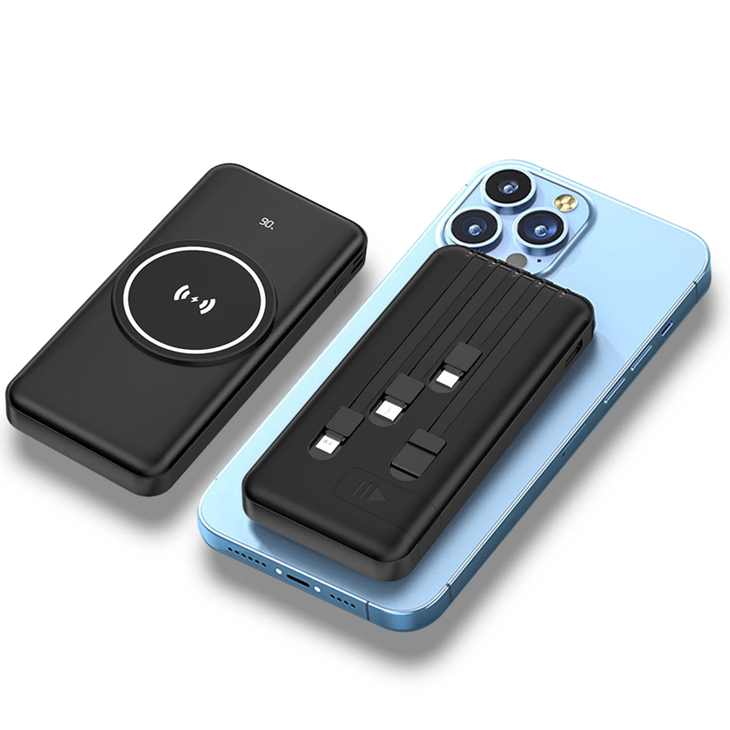 Aggxpf Magnetic Wireless Power Bank, 10000mAh Portable Charger Fast ...