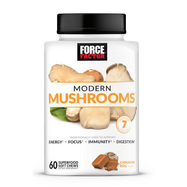 Force Factor Modern Mushrooms Soft Chews, Mushroom Supplement to ...