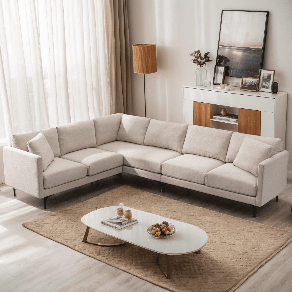 Click here for Puremind L Shaped Sofa  Modern Sectional Couches F... prices