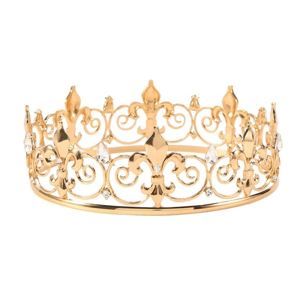 Corona real de rey para hombre: coronas y tiaras de príncipe de metal ...