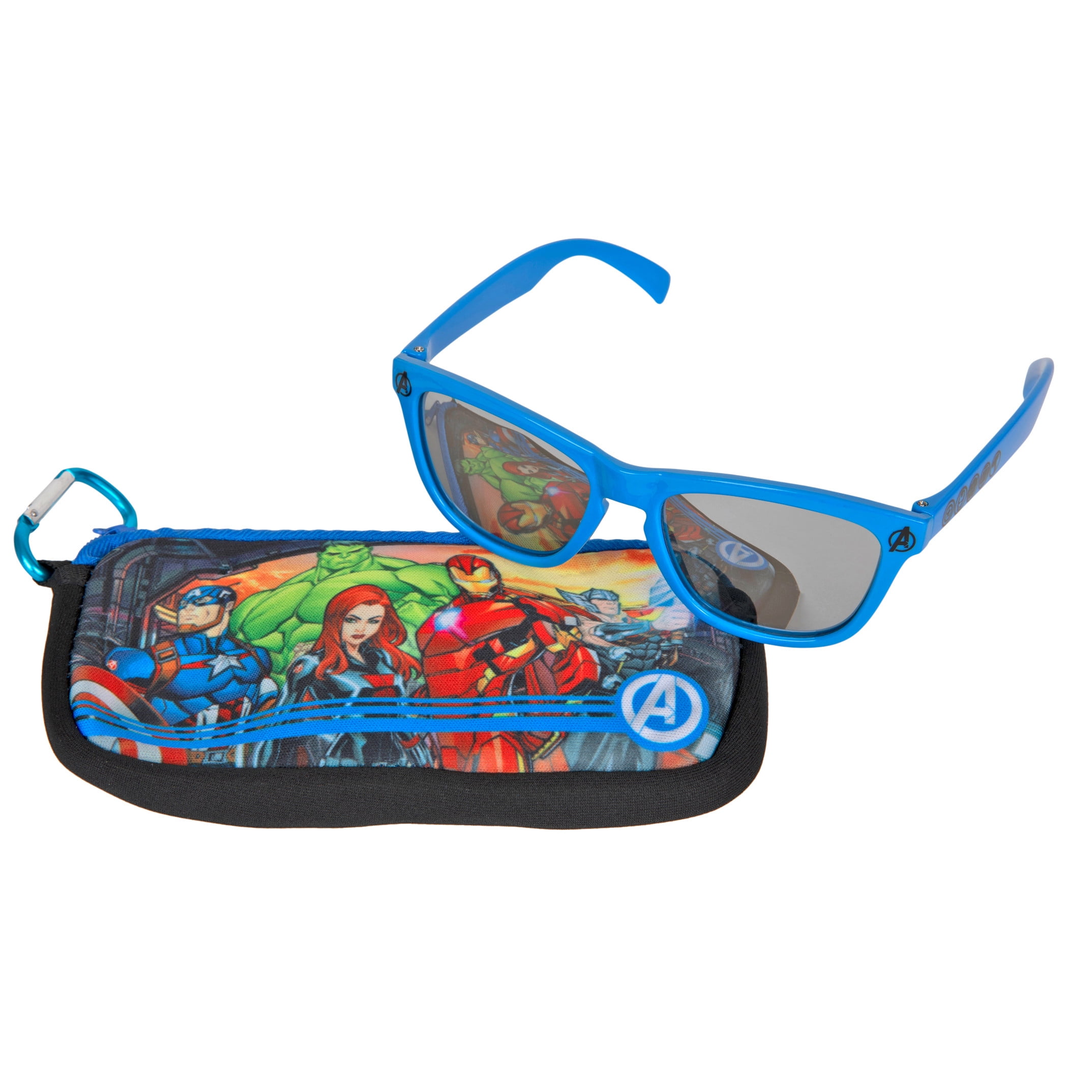 Marvel Comics Avengers Kids Sunglasses with Carabiner Pouch - Walmart.com