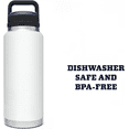36 oz Vacuum Insulated Stainless Steel Bottle with Chug Cap in Blue ...