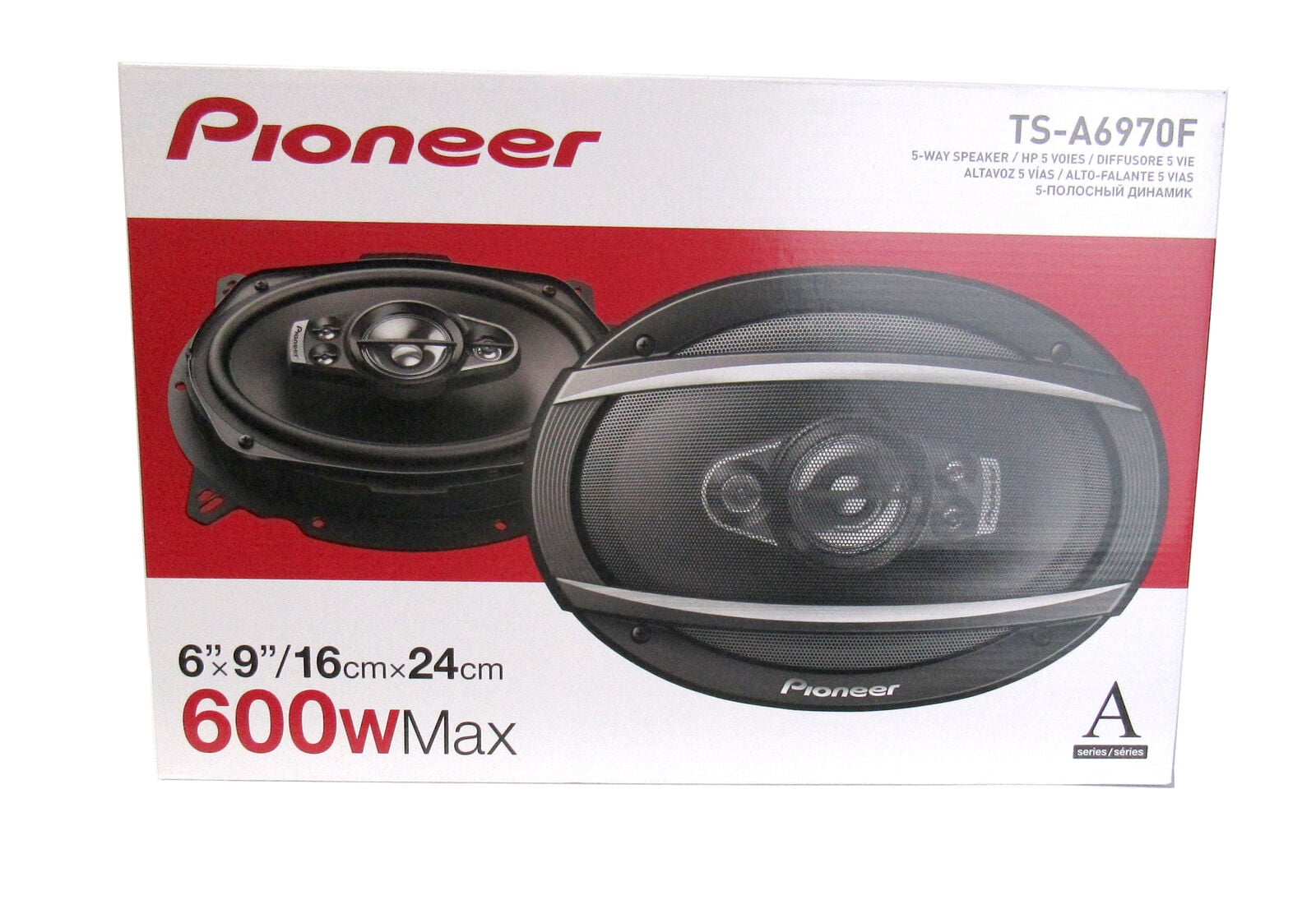 Pioneer TS-A6970F 600W Max (100W RMS) 6" x 9" A-Series 5-Way Coaxial Car Speakers - Walmart.com
