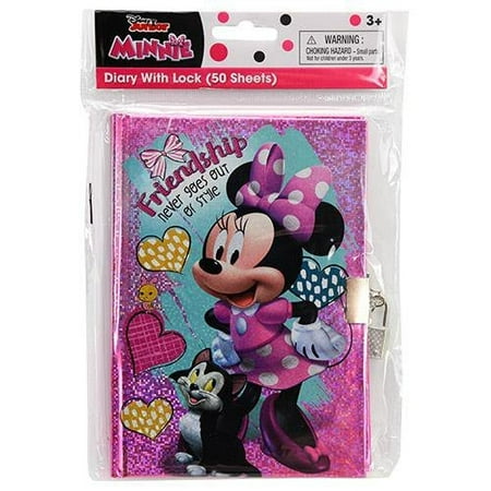Disney Minnie Mouse Secret Friendship Diary Journal with Lock and Key ...