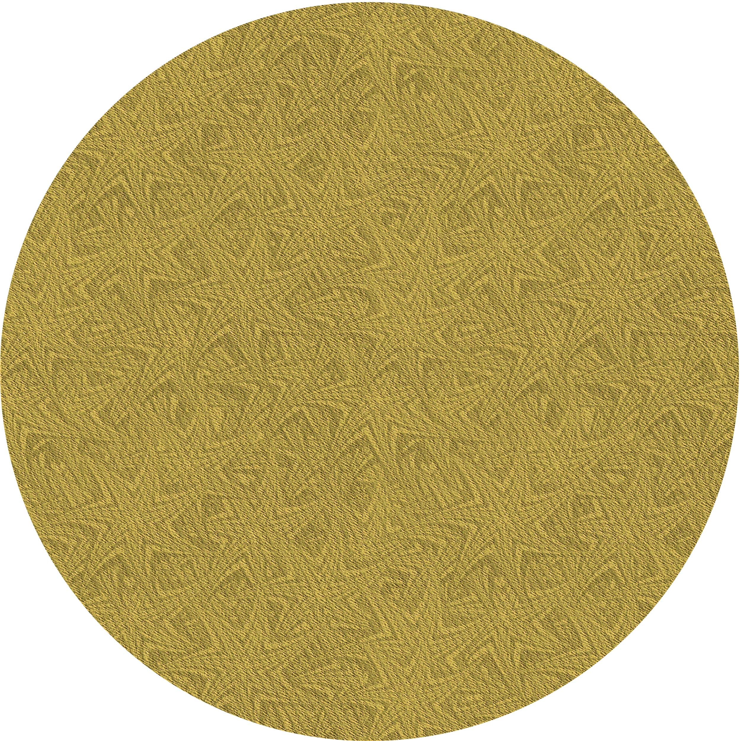 Ahgly Company Indoor Round Patterned Dark Golden Rod Brown Area Rugs, 5 ...