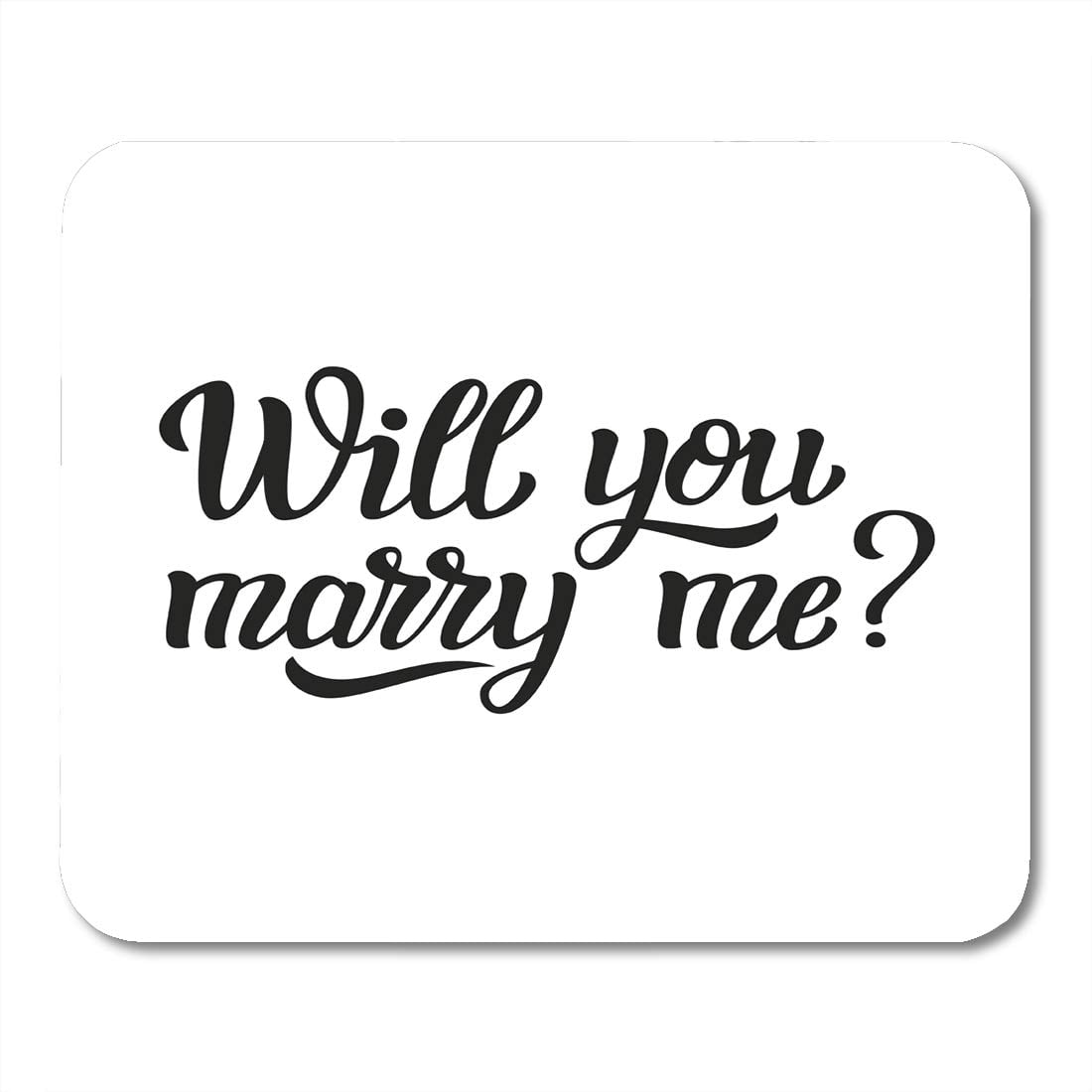 SIDONKU Announcement Will You Marry Me Hand Lettering Text for Wedding ...