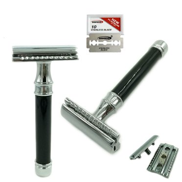 Classic Samurai CS-206 Heavy Duty "Barber Pole" Long Double Edge Safety ...