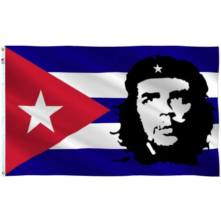 3x5 Ft Cuba Flag with Memorial Revolution Hero Che Guevara Flag Outdoor ...