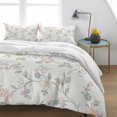 4 Piece Duvet Cover Set Twin, Spring Blossom Daisy Flower Soft ...