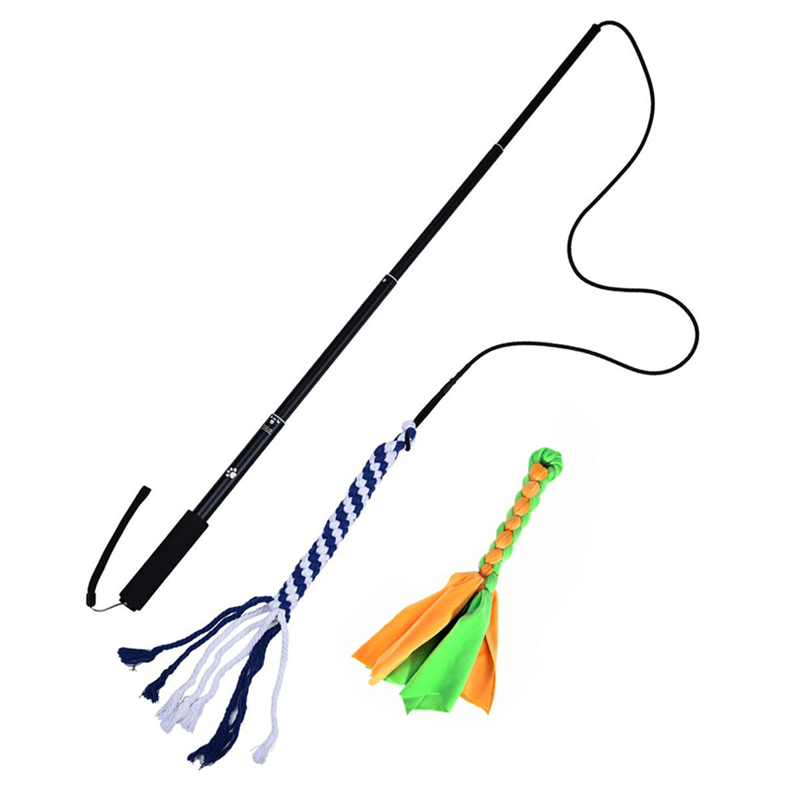Teaser Dog Flirt Pole Outdoor Lure Stick Extendable Pet Training ...