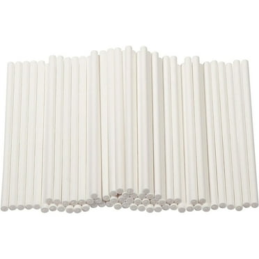 Setterstix Paper Sucker Sticks Lollipop Cake Pop Sticks 100, 4" x 1/8 ...