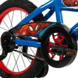 Huffy 16-inch Spider-Man Bike for Boys with Training Wheels, Blue/Red ...