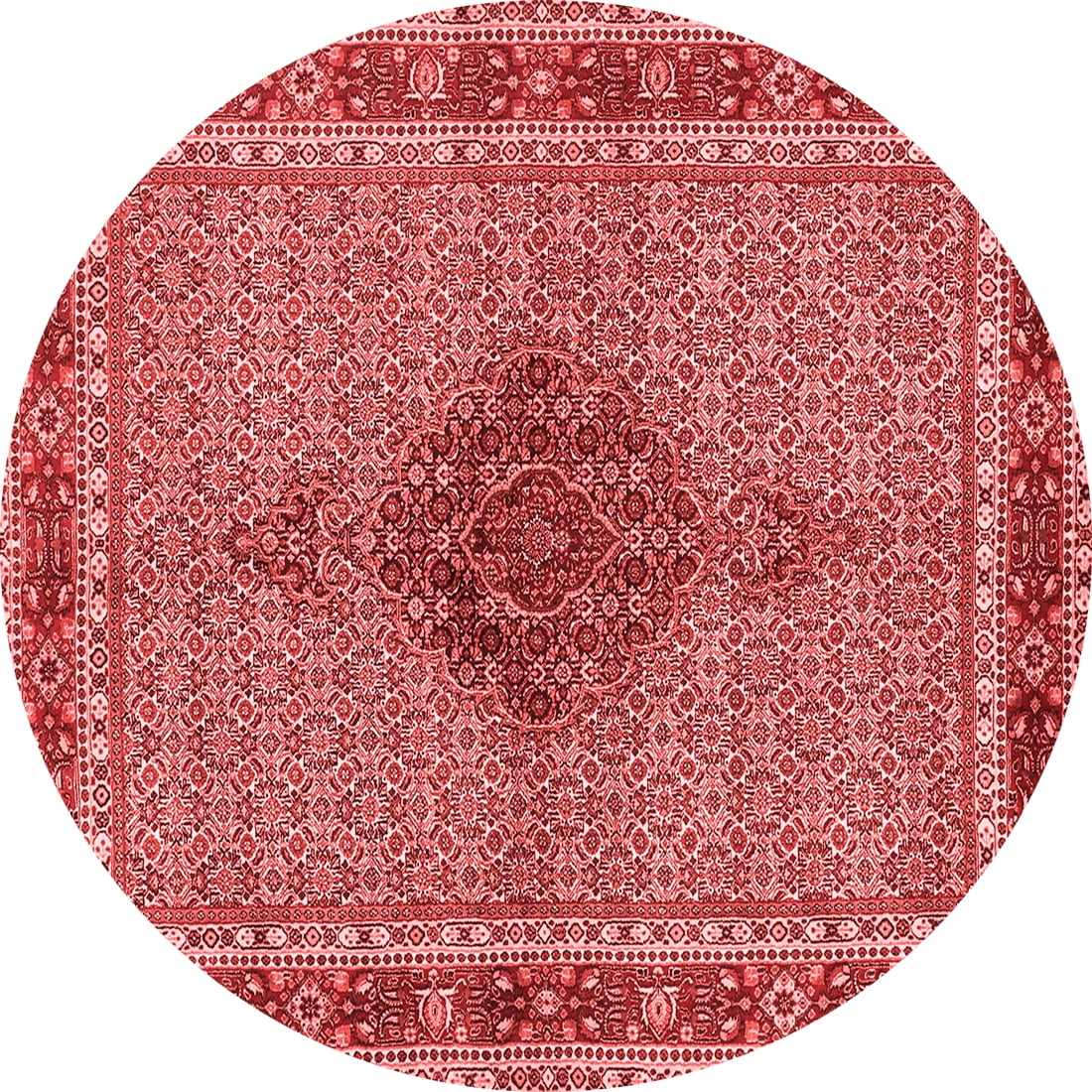 Ahgly Company Indoor Round Persian Red Traditional Area Rugs, 8' Round ...