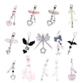 BELOWSYALER Colorful Keychain Charm Bag Decorations Unique Camera Charm ...