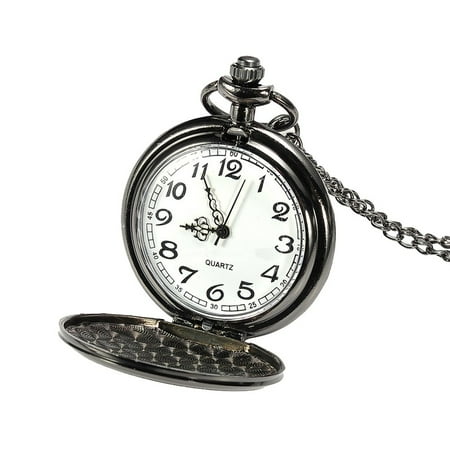 Simple Retro Golden Glossy Pocket Watch Antique Flip Pocket Watch ...
