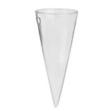 Soarian Circular Cone Glass Wall Hanging Vase Bottle for Plant Flower ...