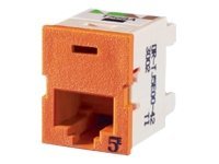 Ortronics OR-TJ5E00-43 Orange Category 5e Snap in Connector, TracJack ...