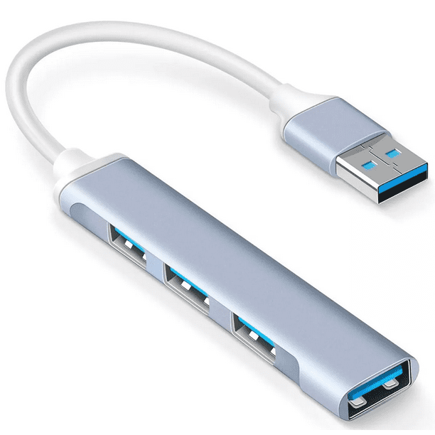 Hub Adaptador Multi-puerto Delgado De 4 Puertos Usb 3.0 Azul cielo | Bodega Aurrera en línea