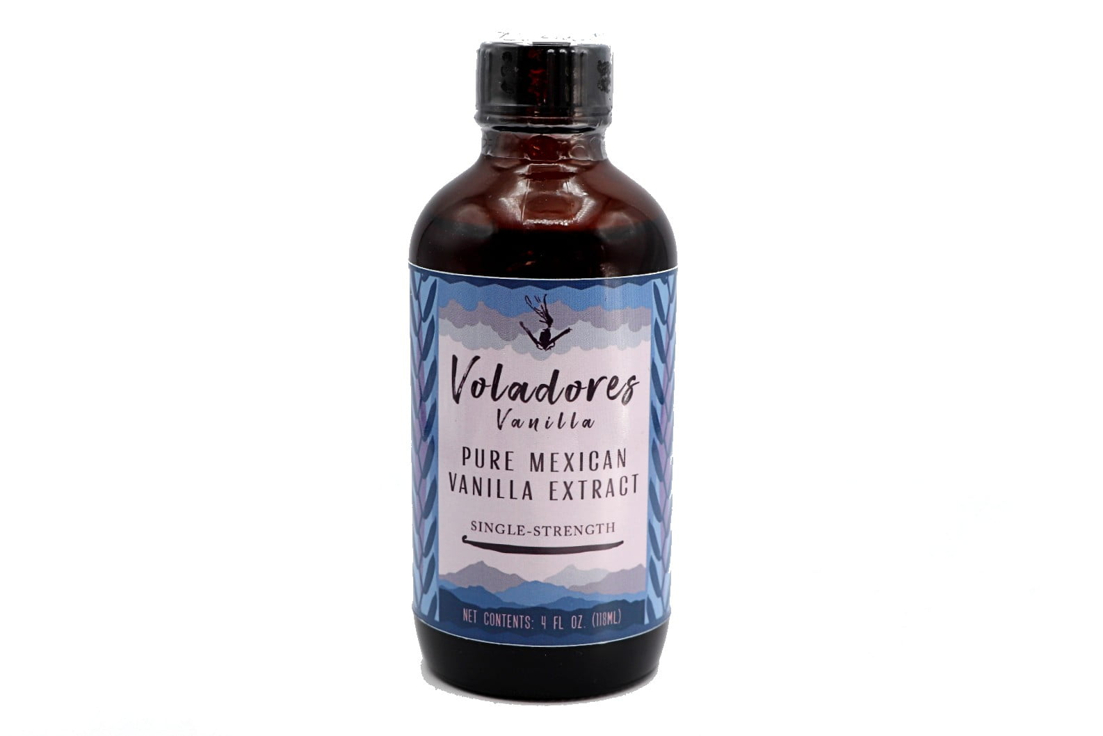 Single-Strength Pure Mexican Vanilla Extract - 4 oz. bottle - Voladores ...