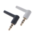 10 Pcs Gold Plated 3.5mm 90° Male Stereo Headphone Mini Plug o ...