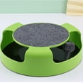Catch Mouse Motion Cat Toy Interactive Fun Puzzle Rotating Cat Mouse Chase Toys With Scratching
