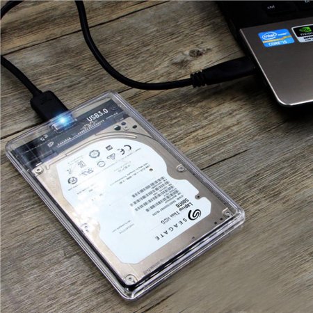 2.5 Inch USB to SATA case hard state drive Transparent HDD Case USB 3.0 ...
