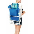 Mainstays Reclining and Lay Flat 2-Pack Beach Chair with Backpack ...