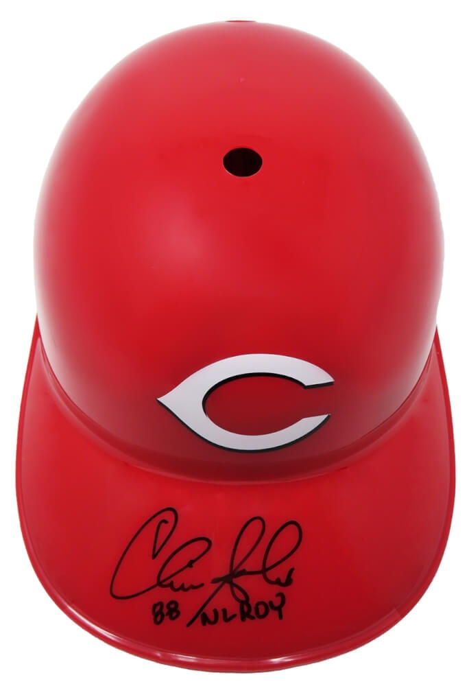 Chris Sabo Signed Cincinnati Reds Replica Souvenir Batting Helmet w/88 ...