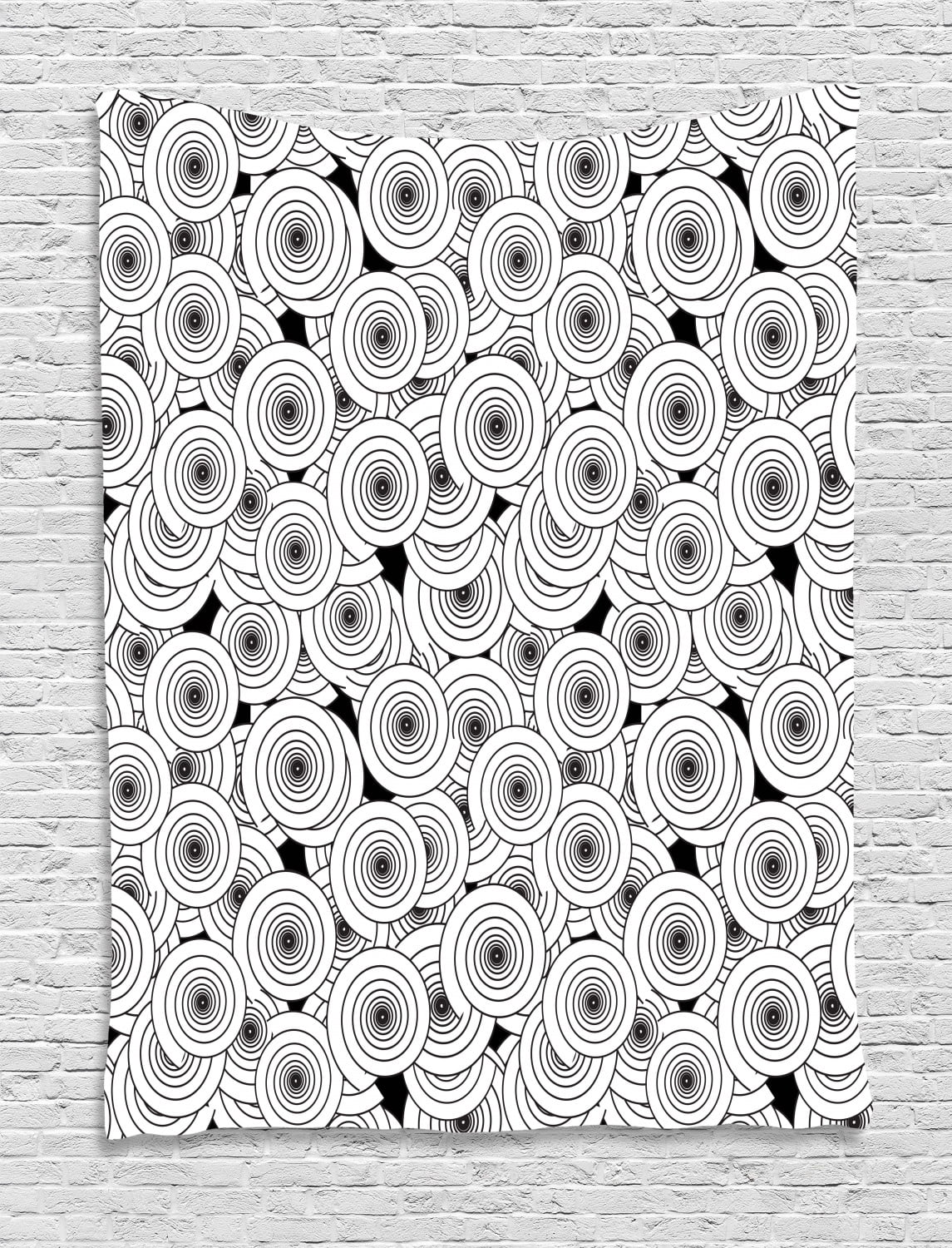 Geometric Tapestry, Hand-Drawn Sketch Style Multiple Overlapping ...