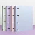 A4 Perforated Folder PP Two-hole Loose-leaf Folder Information File ...